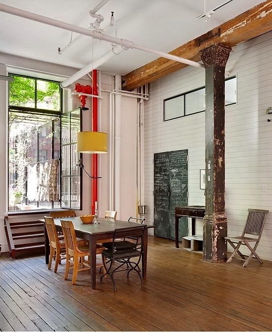 ESTILO RUSTICO: Loft Rustico en Nueva York