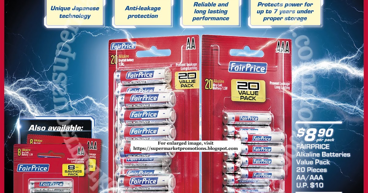 NTUC FairPrice FairPrice Batteries Promotion 06 - 26 September 2019 ...