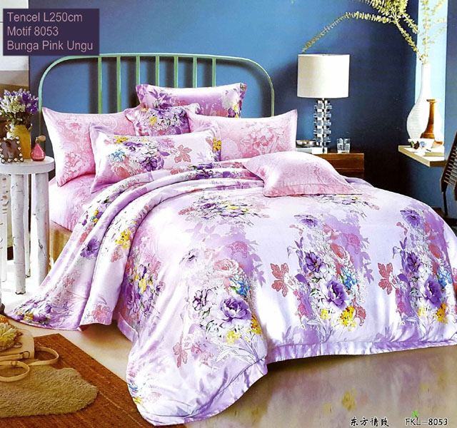 Sprei Bunga Pink Ungu ~ Pojok Sprei