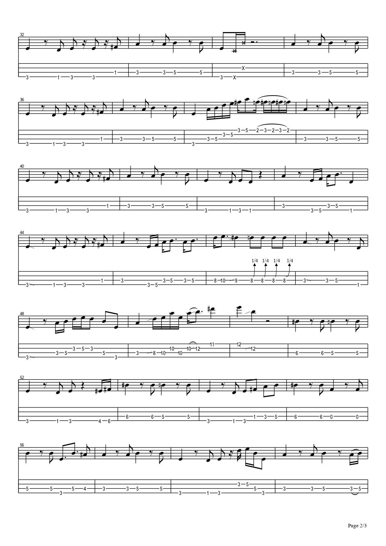 米津玄師 - Flamingo Bass Tab