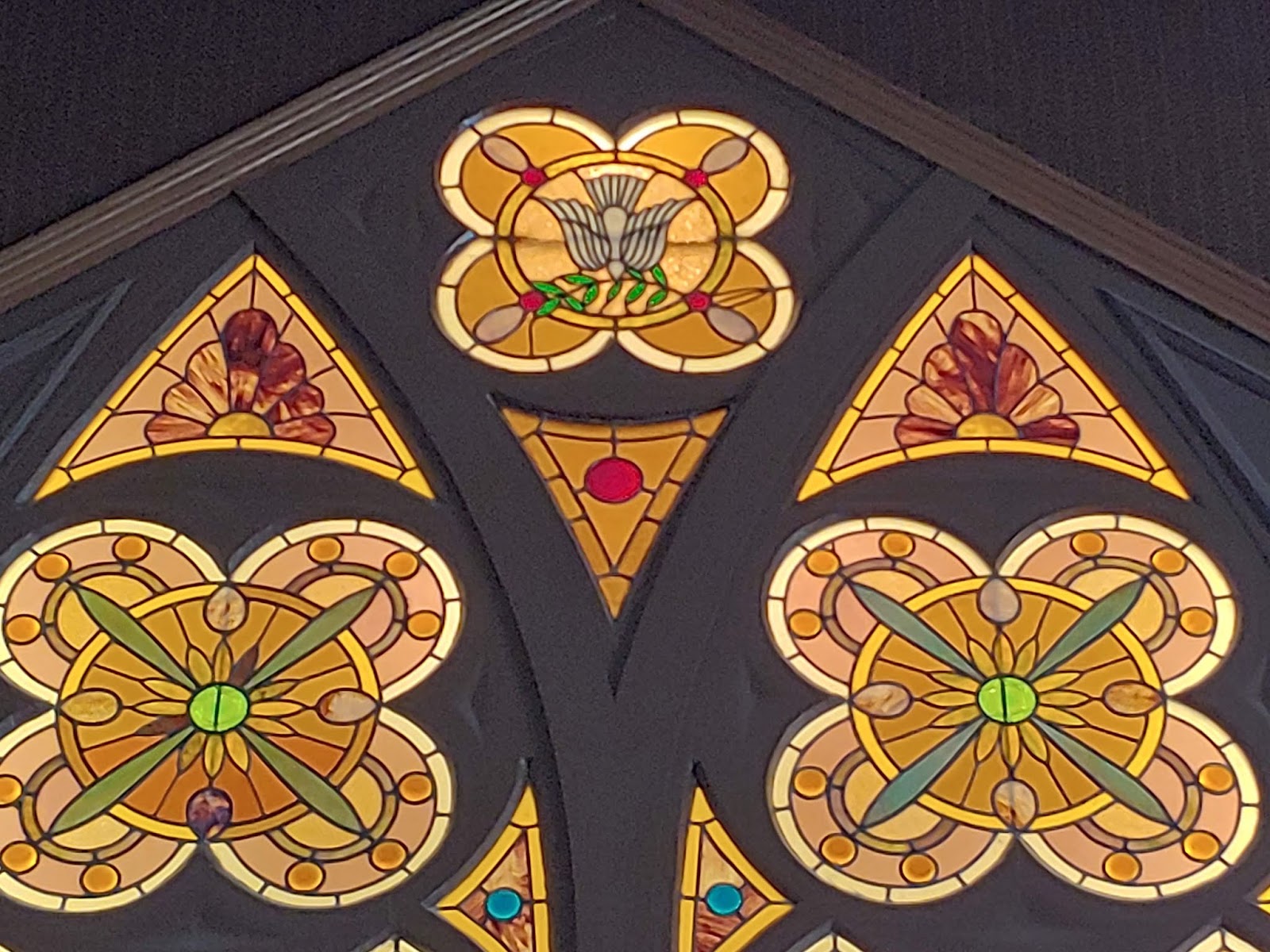 Historic LDS Architecture: Coalville Tabernacle: Stained Glass Detail ...