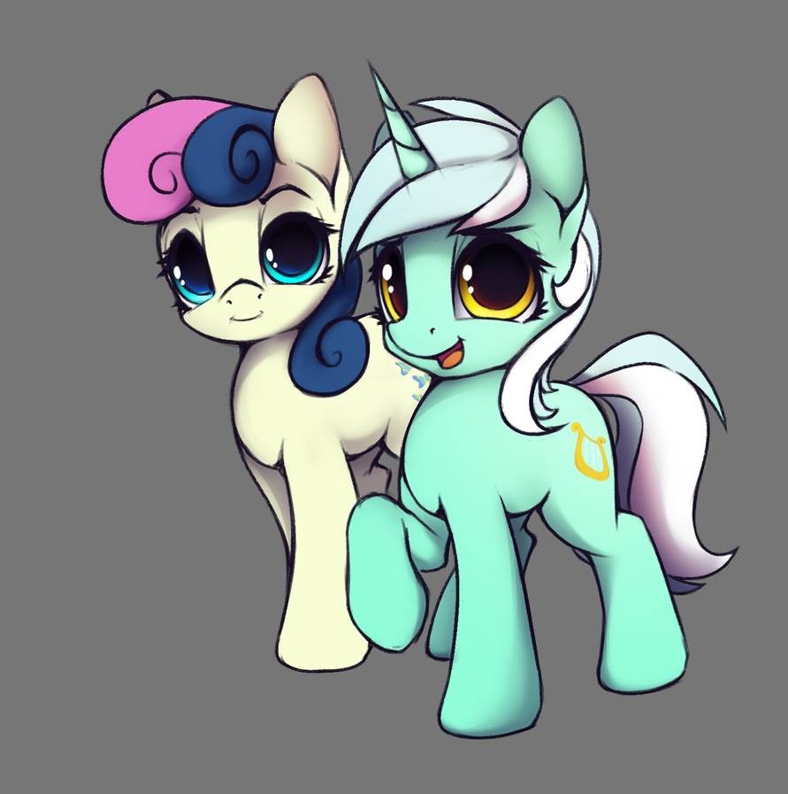 Equestria Daily - MLP Stuff!: Lyra and Bonbon Day - Open Art Compilation