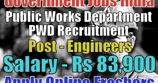 PWD Recruitment 2019 for 870 Engineers Apply Online Now | Government ...