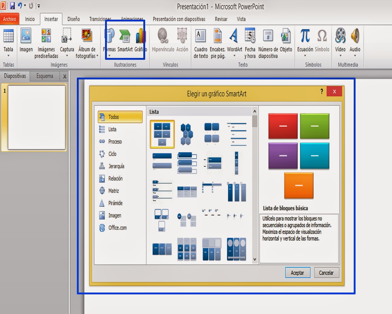 Power Point: Tipos de Vistas