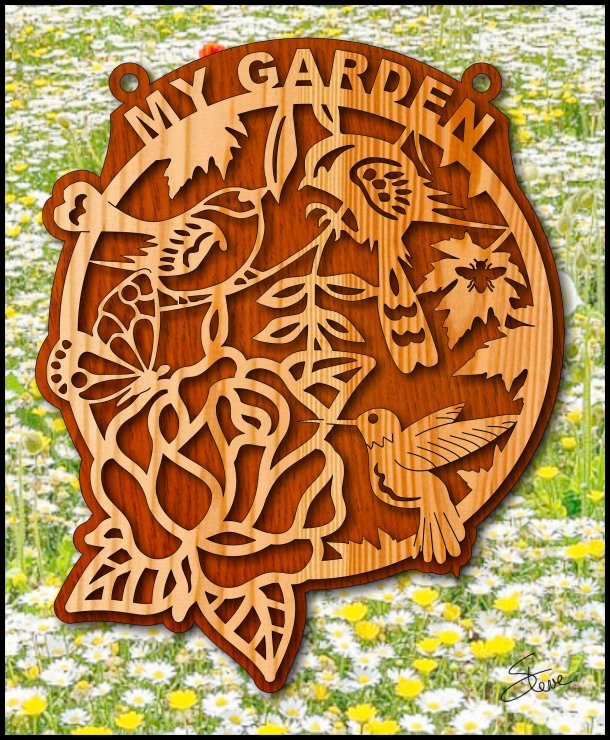 Scrollsaw Workshop: Garden Sign Scroll Saw Pattern.