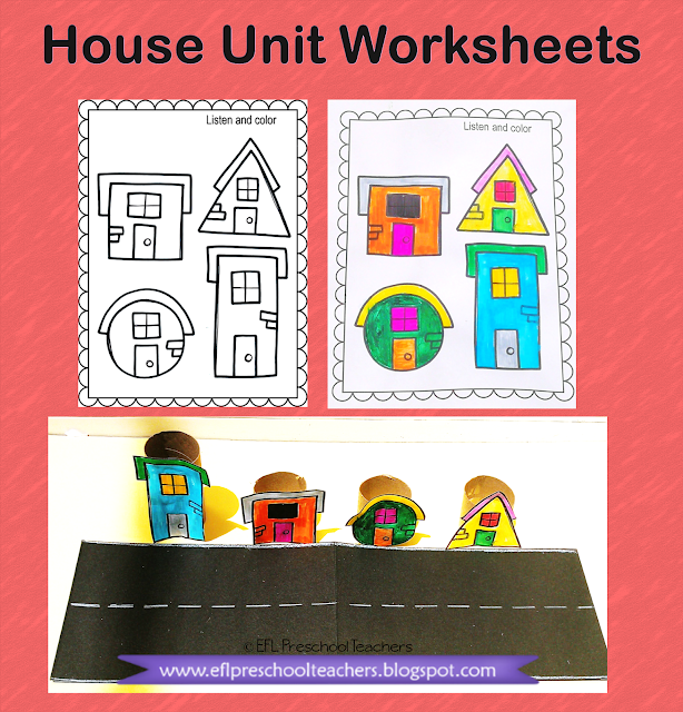 ESL/EFL Preschool Teachers: House Unit -Parts of the house for ...