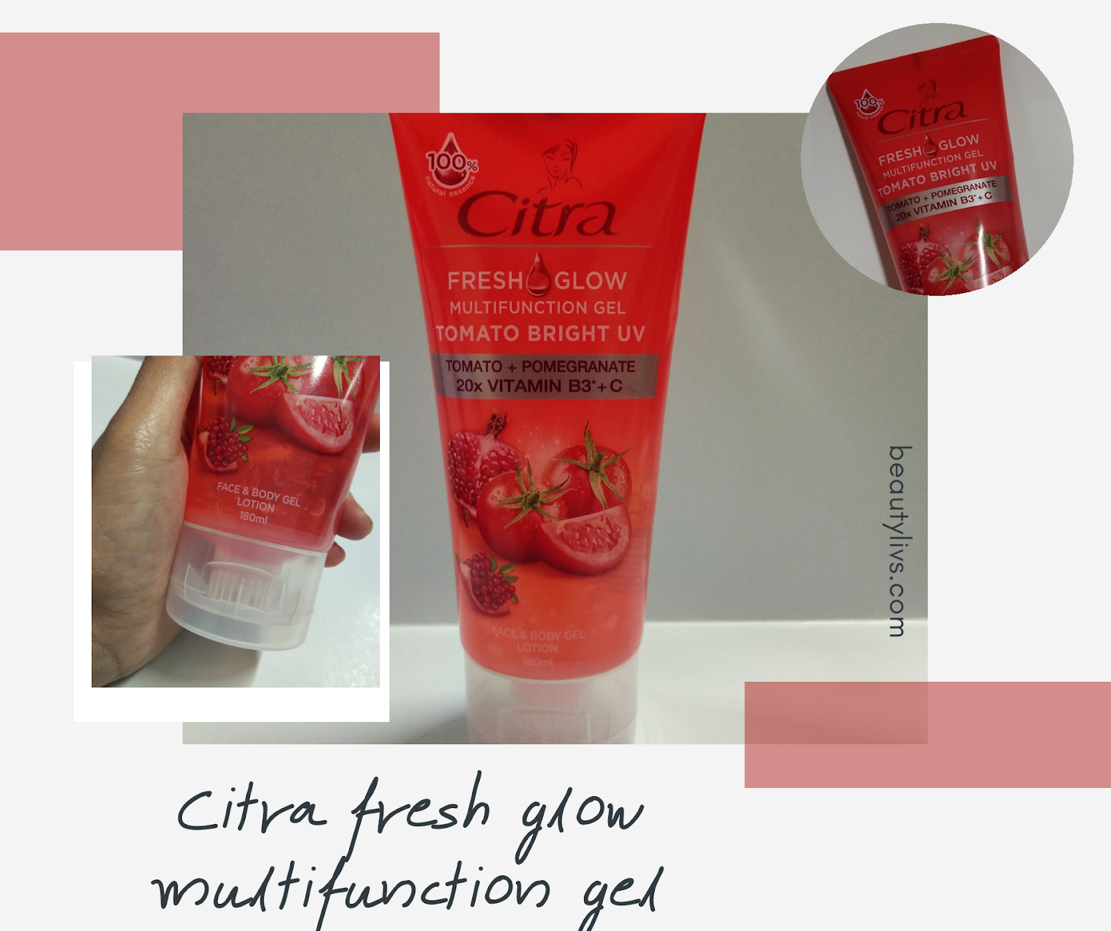 Review Citra Fresh Glow Multifunction Gel Tomato Bright UV | Skincare ...
