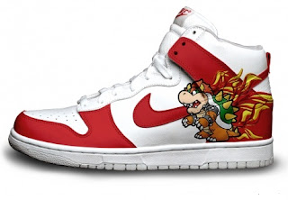 Bowser x Yoshi Nike Dunks High Sneaker Koopa Shoes | Colorful Nikes