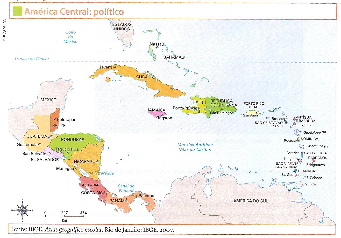 25 Increible Mapa Politico De America Insular | Images and Photos finder
