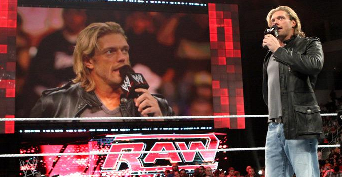 Edge announces his WWE retirement 11/4/2011 - WWE Raw April 11, 2011 ...