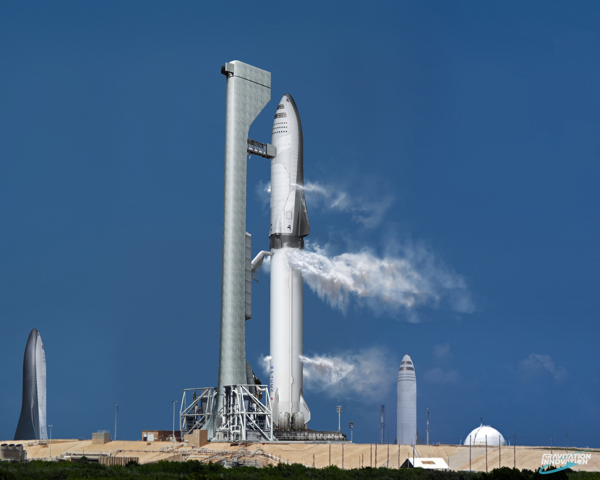 Big Falcon Rocket images by Gravitation Innovation | human Mars