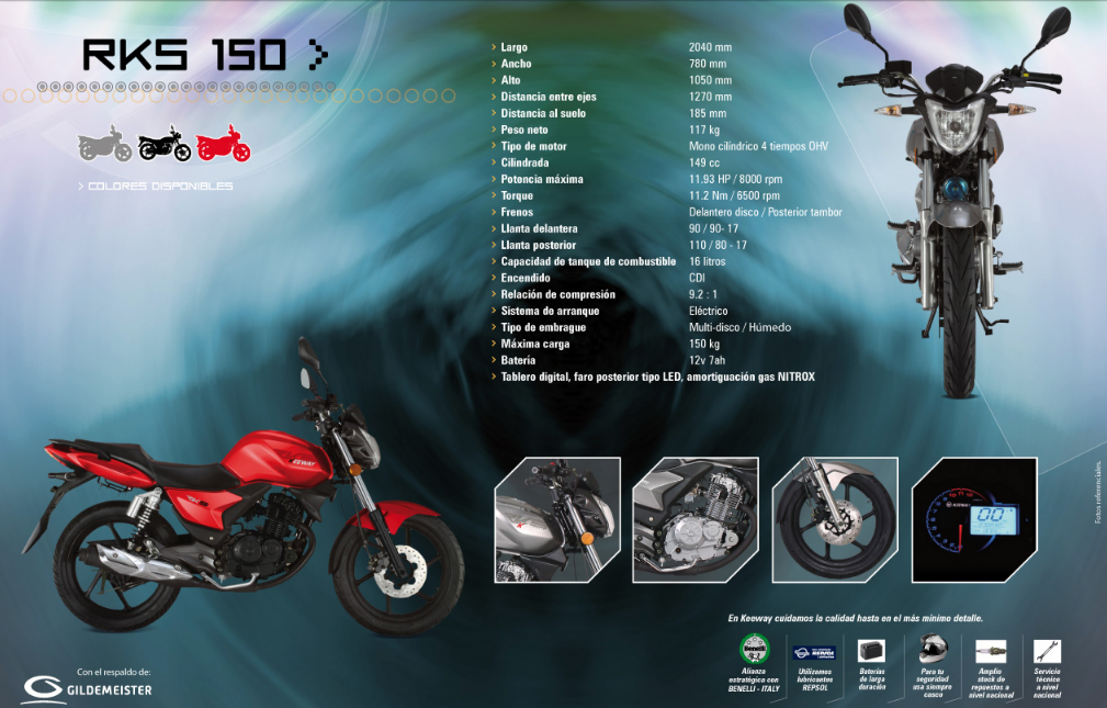 Ficha Técnica RKS 150 ~ Keeway RKV