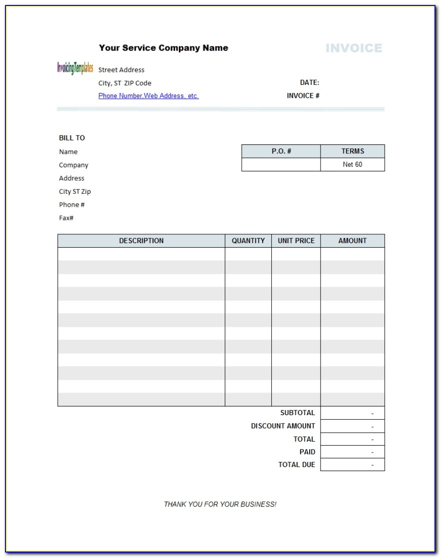 Open Office Receipt Template - Invoice Template
