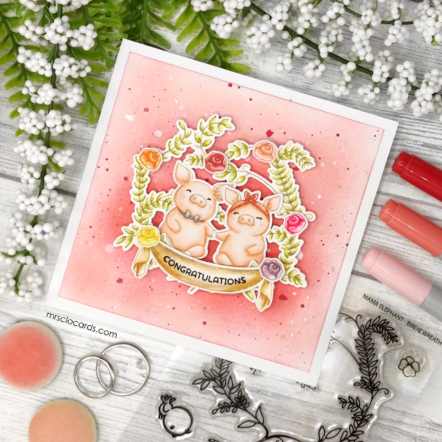 Wedding Hogs Card - Handmade cards by Claudia Mauri