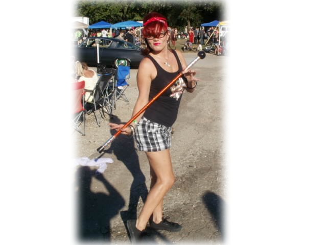 Hot Rod Canes: people trying out a hot rod cane