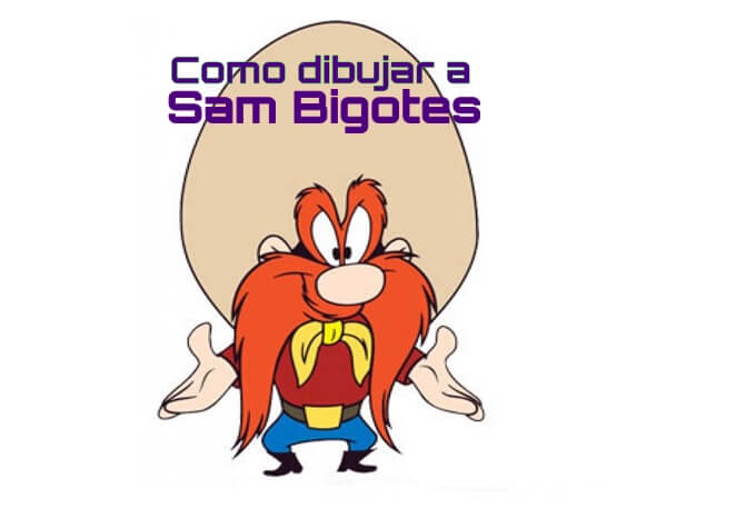 Como dibujar a Sam Bigotes en 3 pasos