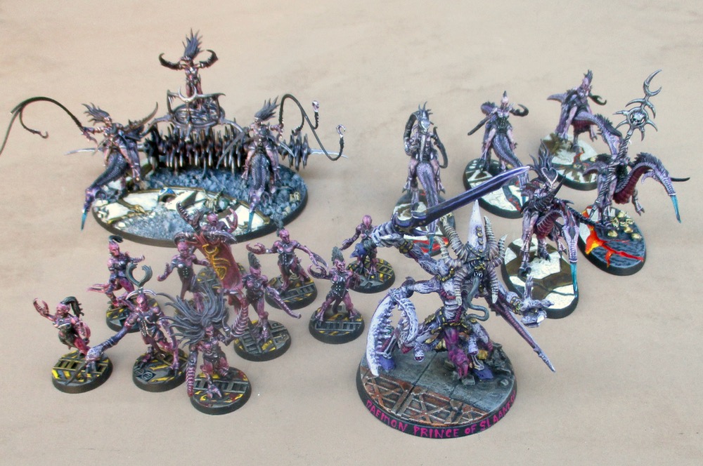 Tim's Miniature Wargaming Blog: More (Fast-Moving) Daemons of Slaanesh
