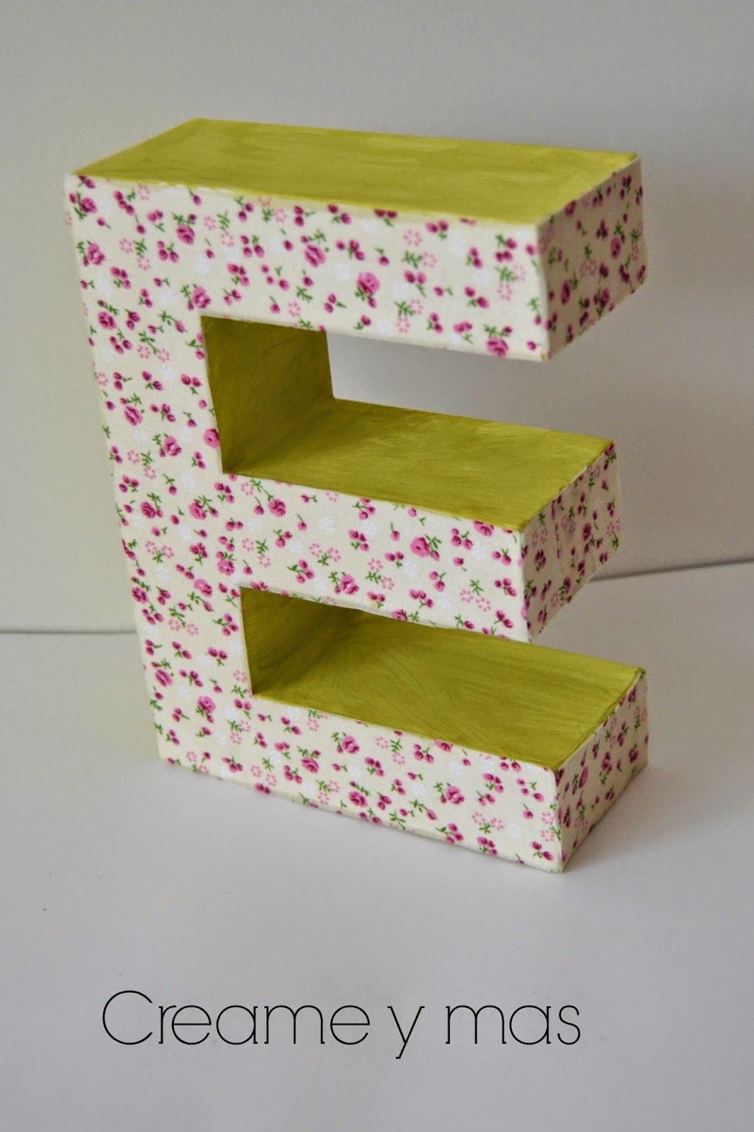 Creame y mas: DIY - Letra decorada
