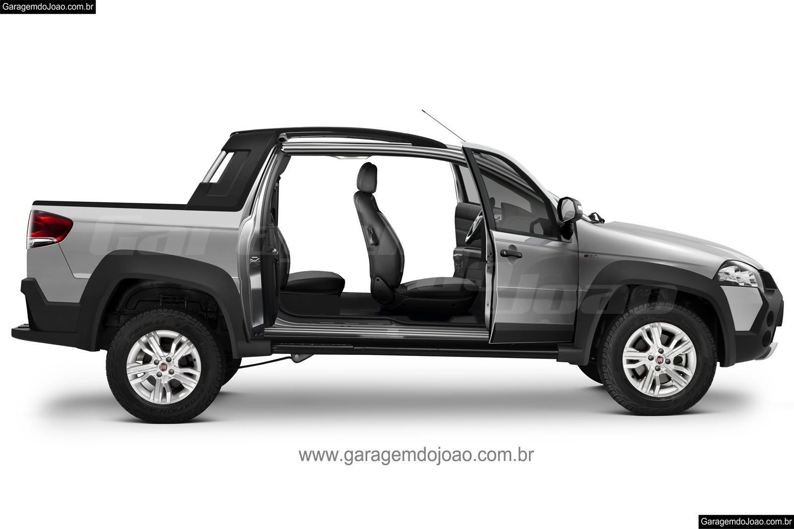 Falatório Automotivo: Veja a projeção da Fiat Strada 4 portas.