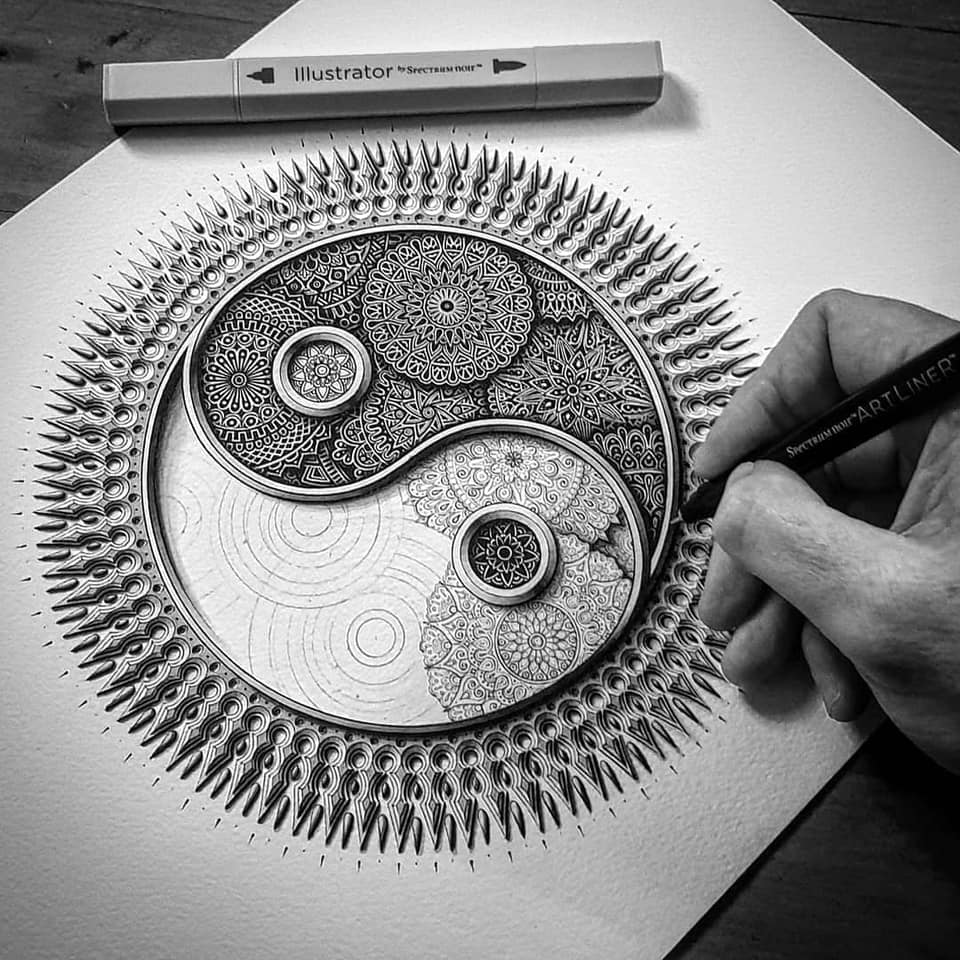 10 Lukisan Seni Mandala Simetri Setiap Sudut Yang Memukau Pandangan