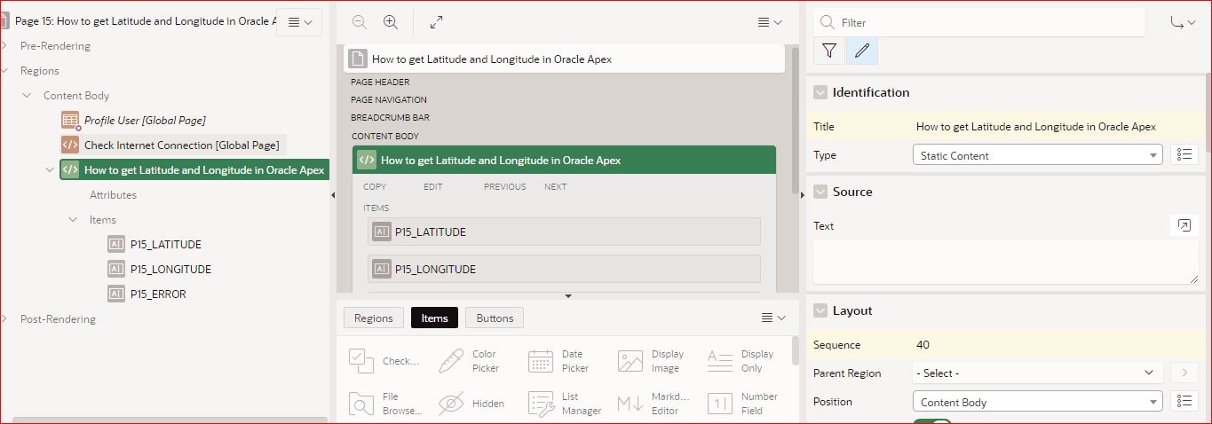 How to get Latitude and Longitude in Oracle APEX - Javainhand Tutorial How to get Latitude and Longitude in Oracle APEX - Javainhand Tutorial