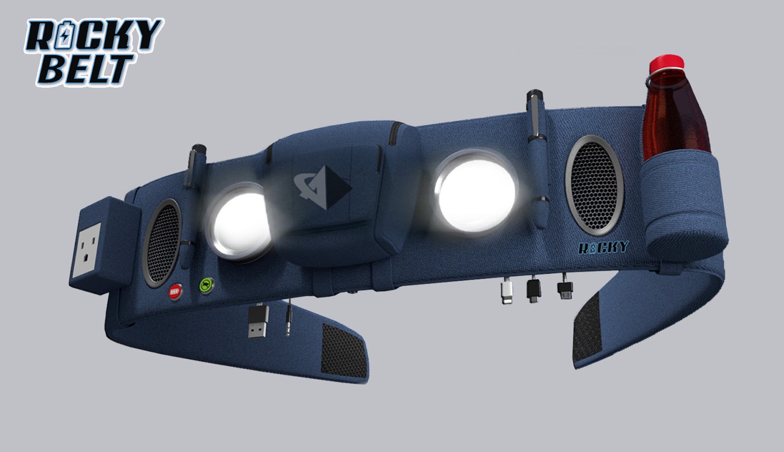 RockyBelt Wearable, Modular and Customizable Power Bank Launched on ...