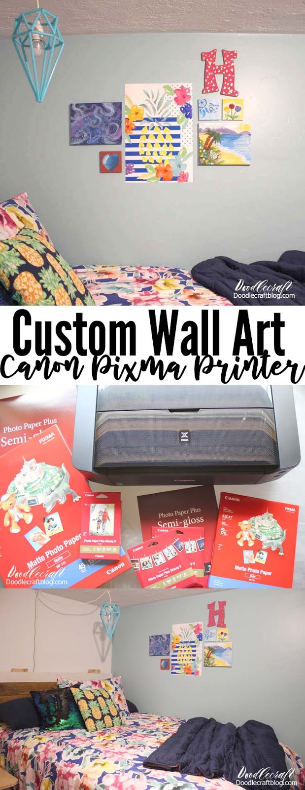 Custom Printed Wall Art with Canon Pixma Printer!