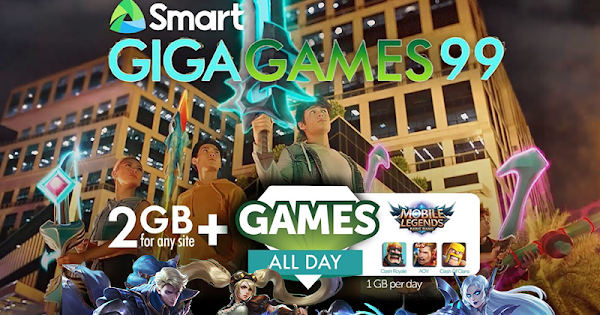 Smart Giga Games 99: 2GB data, 1GB/day ML, Wild Rift, CODM | PinoyTechSaga