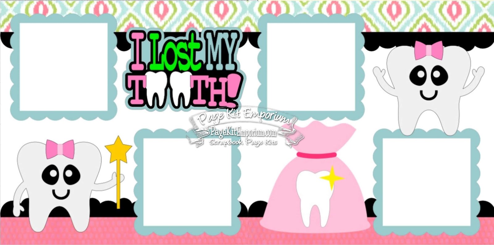BLJ Graves Studio: Lost My Tooth Scrapbook Page Kits