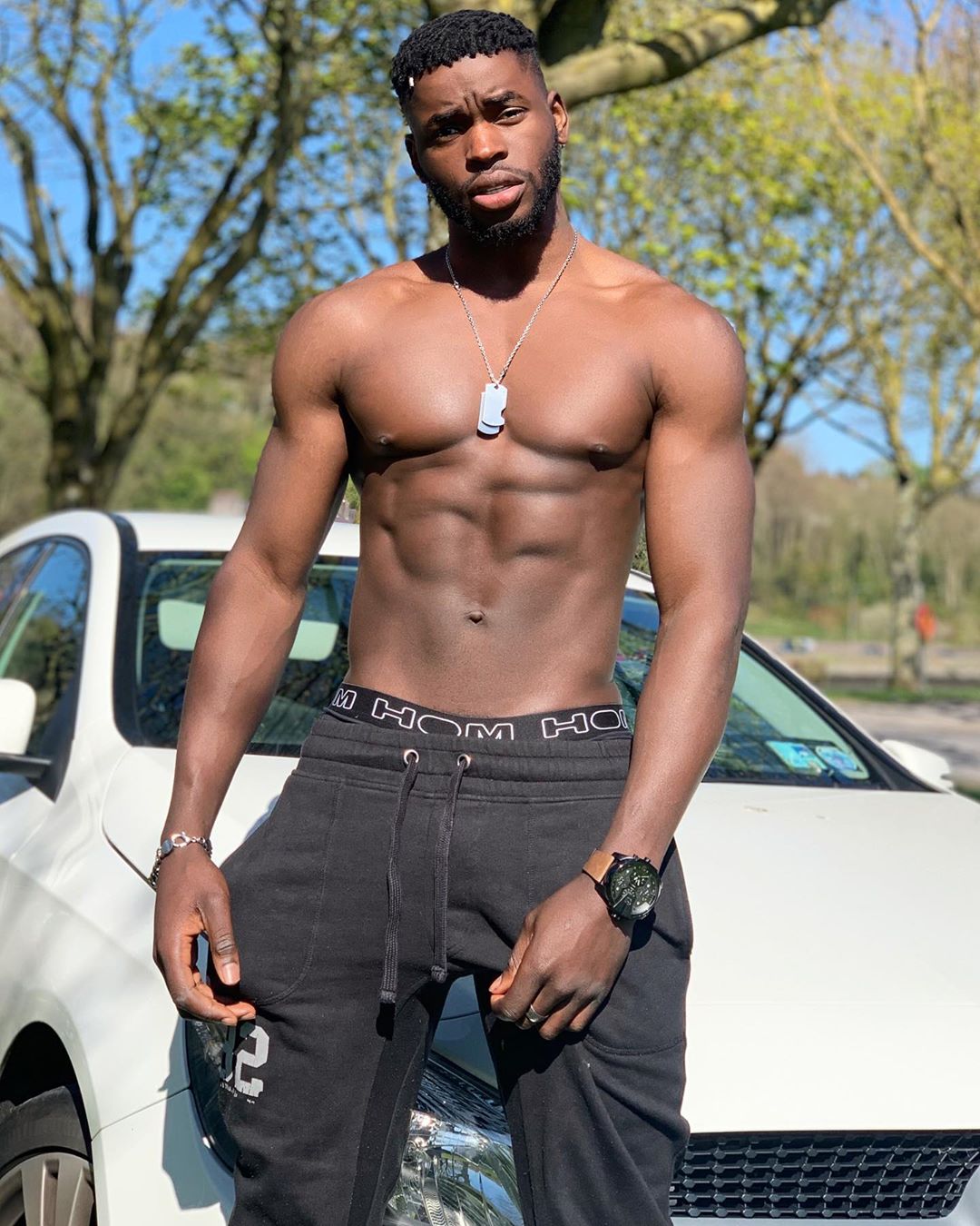 George Adun Hairstyle: George Adun experiments with different hair styles.