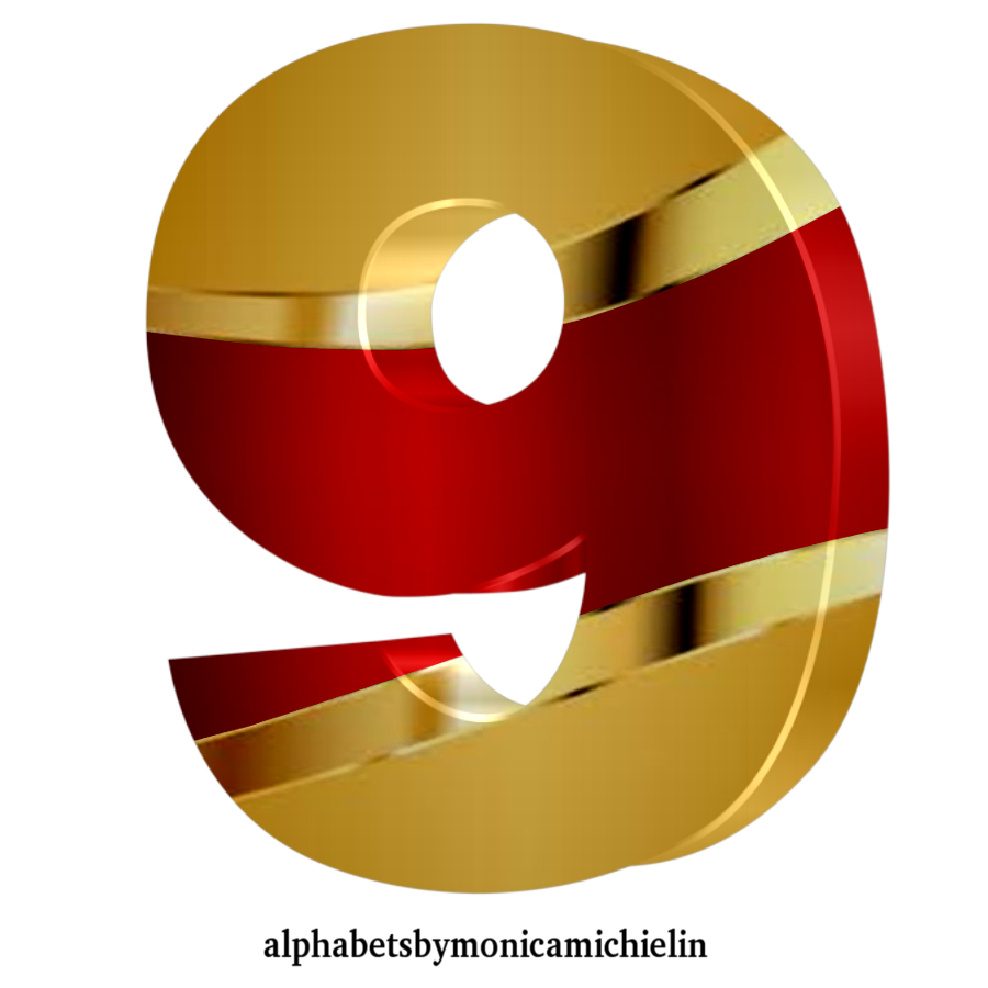 M. Michielin Alphabets: RED GOLDEN ORNAMENT ALPHABET LETTERS PNG ...