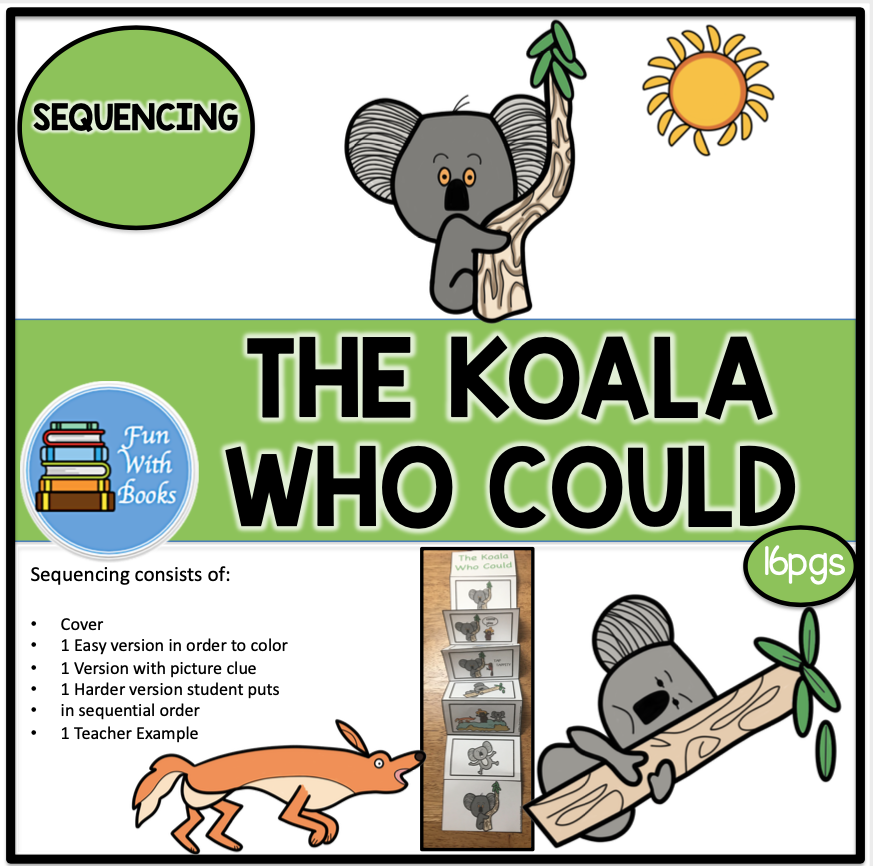 THE KOALA WHO COULD SEQUENCING ~ Book Units by Lynn