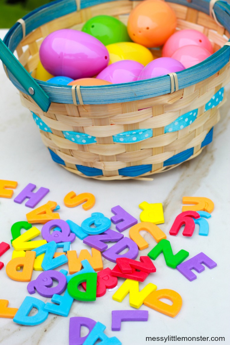 Easter Egg Letter Hunt - Messy Little Monster