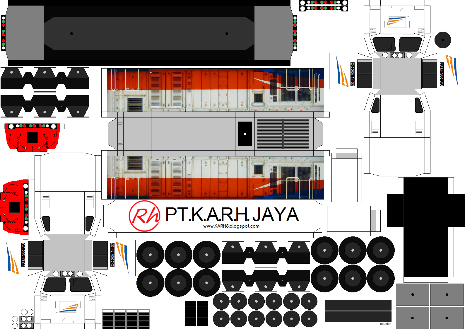 Kereta Api: Papercraft Lokomotif Kereta Api Indonesia (Edisi Revisi)!!