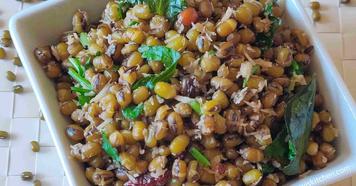 Pachai payaru sundal recipe | green gram sundal recipe | green moong ...