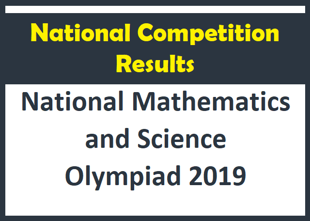 National Competition Results : National Mathematics and Science ...