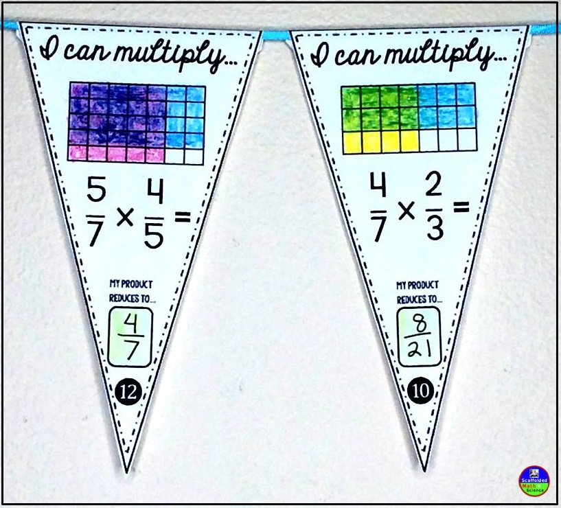 Fraction Pennants for Math! | kidCourses