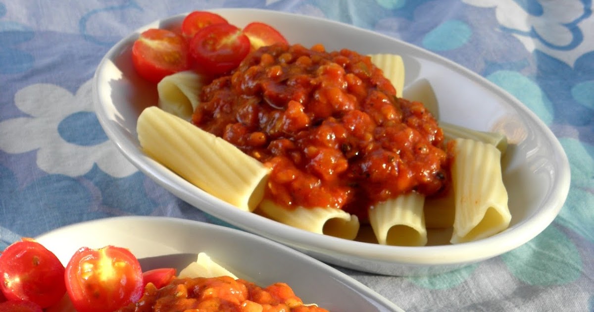 Farbror Grön: Vegansk pastasås med röda linser