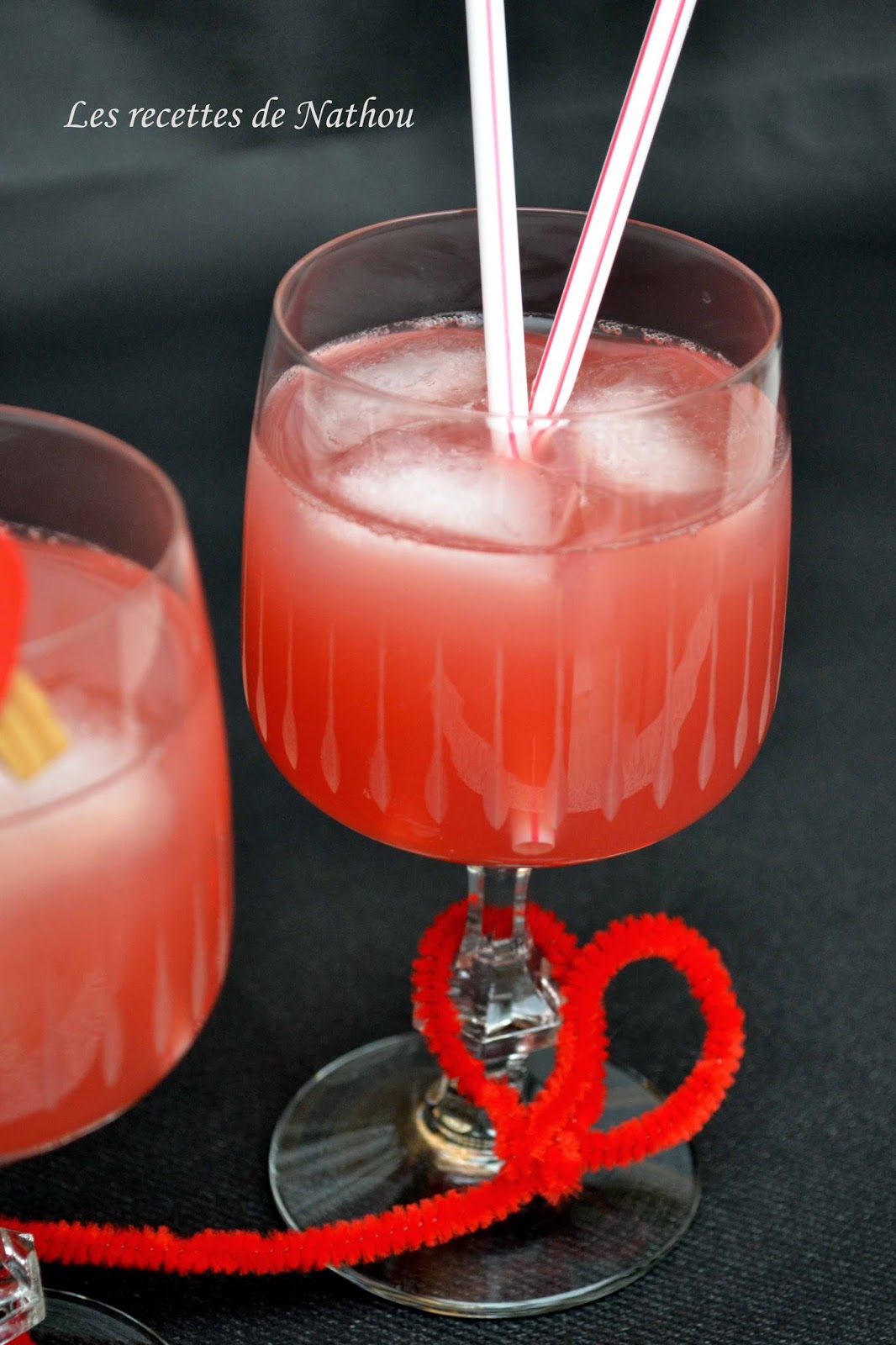 Ma cuisine au fil de mes idées...: Cocktail rouge passion "Saint-Valentin"
