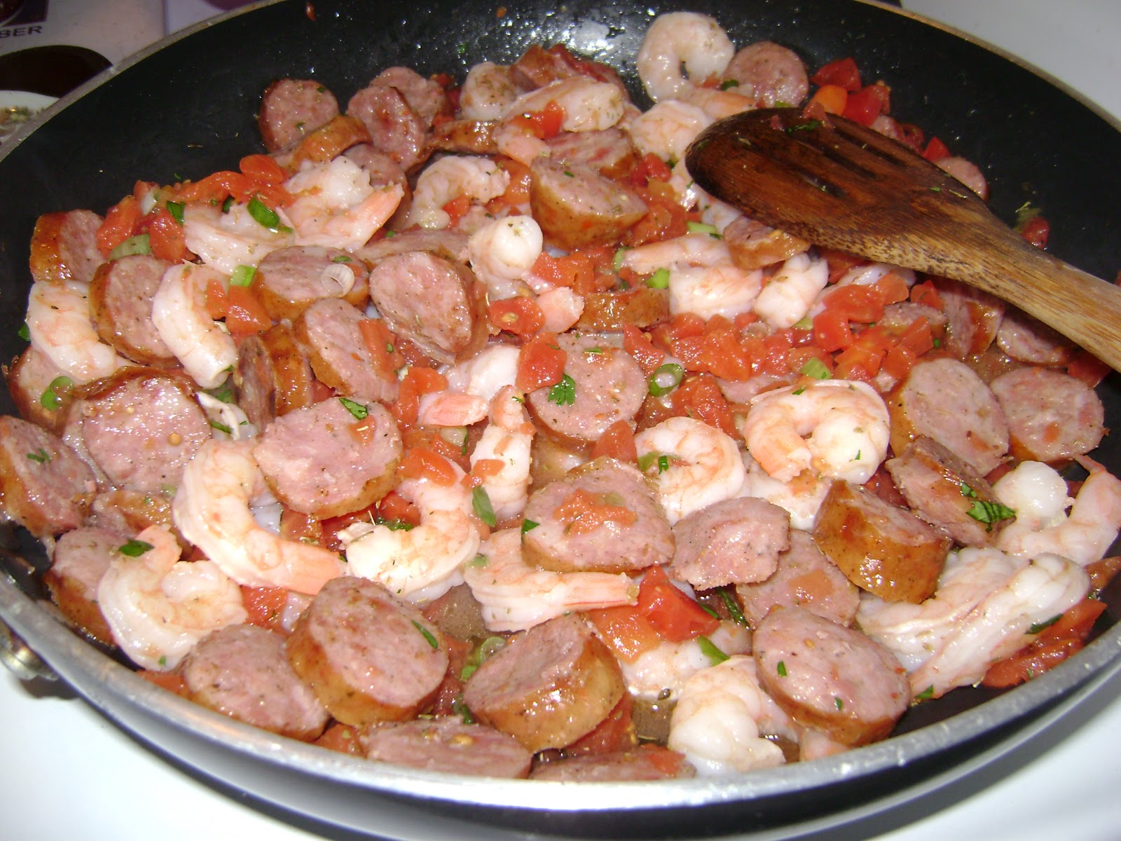 heART: Today's Lunch - Shrimp & Sausage Skillet