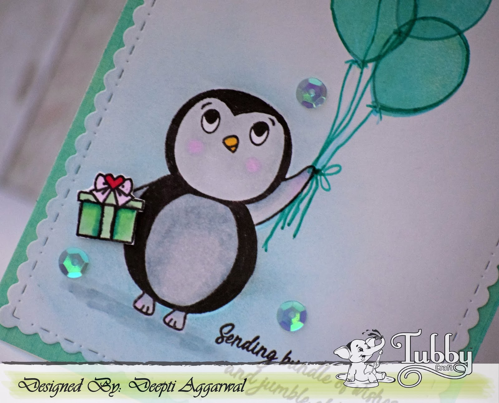 Tubby Craft - Penguin Love - Birthday Cards by Deepti
