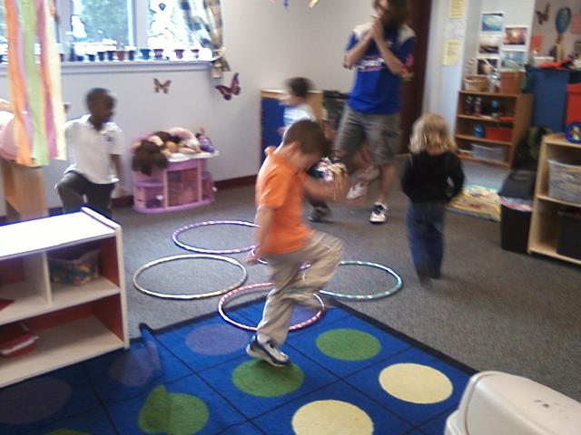 Miss Kimmy's Kids!: Try a new game...Musical Hoola Hoops!