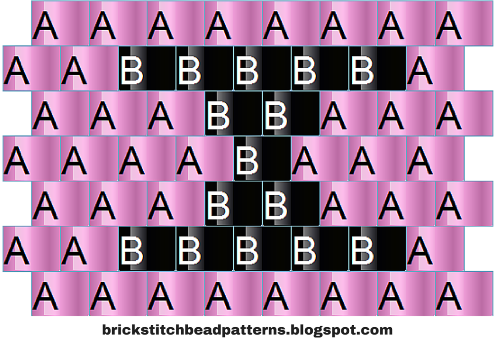 Brick Stitch Bead Patterns Journal: I - Alphabet 1 Free Brick Stitch ...