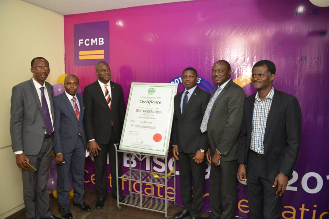 FCMB attains ISO certification for Quality Management