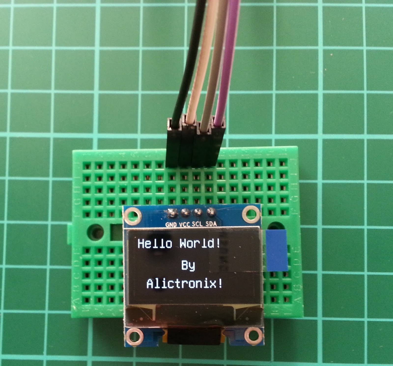 Alictronix: Hello World 0.96 inch 128X64 I2C OLED, on Arduino Uno ...