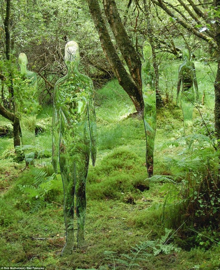 WeirdWood: The 'Predator' project: Mirrored sculptures making human ...
