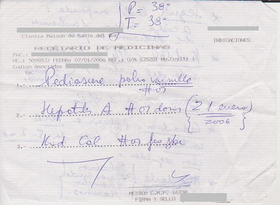 Descifrando la receta médica del pediatra