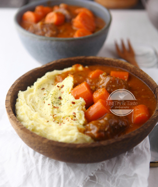 Resep Beef Stew dengan Mashed Potato | Just Try & Taste