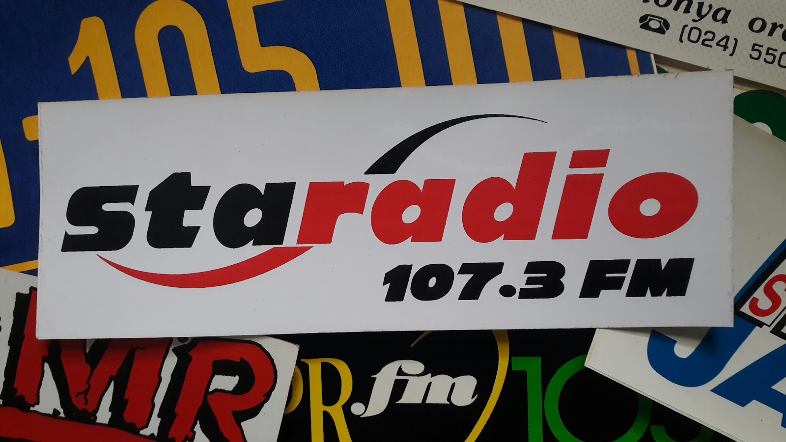 Radio Branding Materials: Sticker | Star Radio 107.3 FM Tangerang (2012)