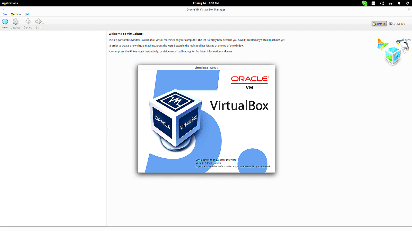 VirtualBox - Vm Box - Box Choices